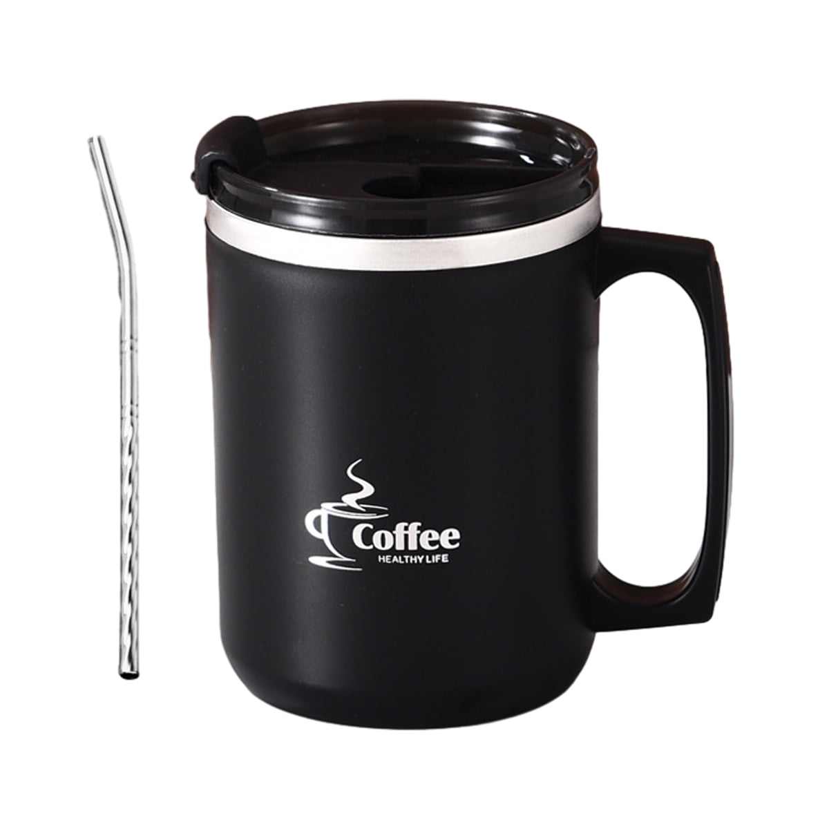 Coffee Mug with Handle,Double Wall Vacuum Travel Mug,Coffee Mug with ...