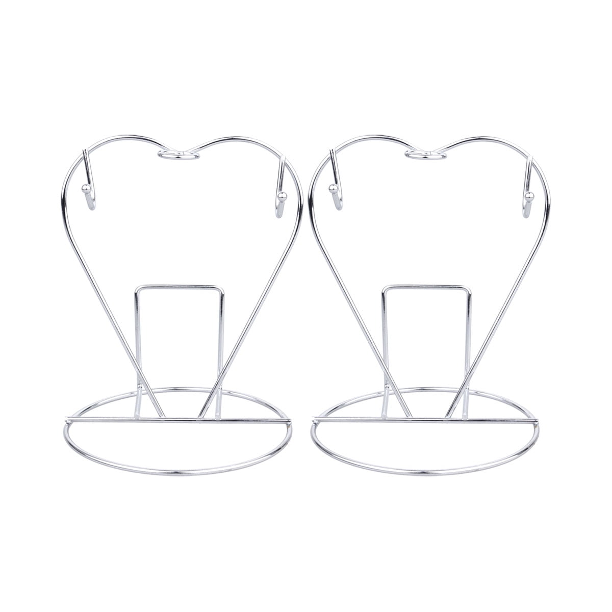 Heart Shaped Steel Wire Cup Holder for Hanging Cups and Plates 2Pcs ...