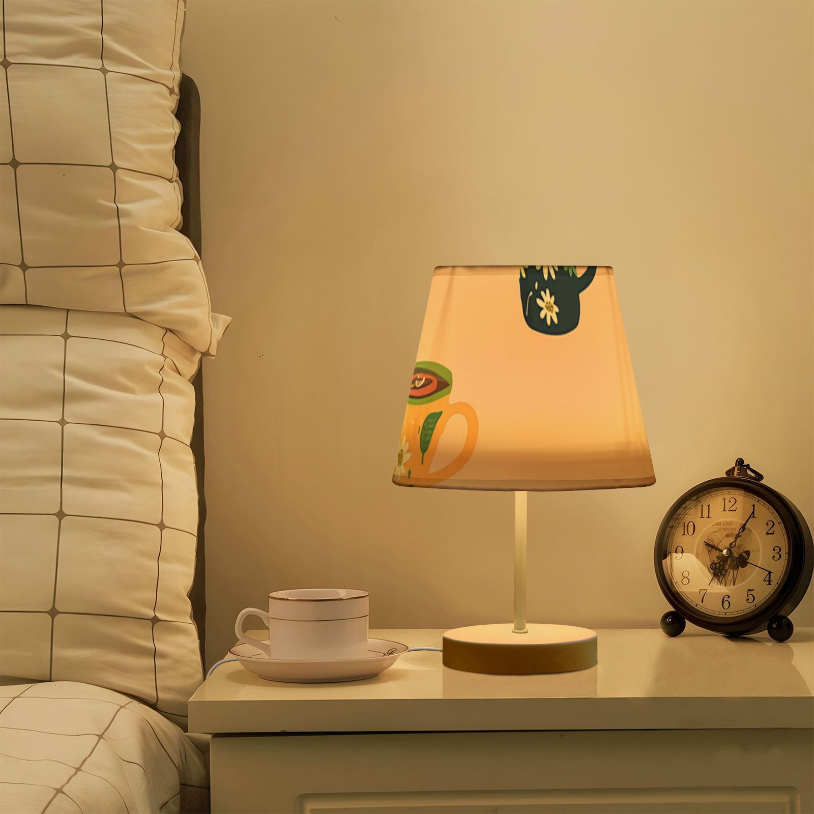 Coffee Mugs LED Desk Lamp Table Lamp USB Bedside Nightstand Small Lamp ...