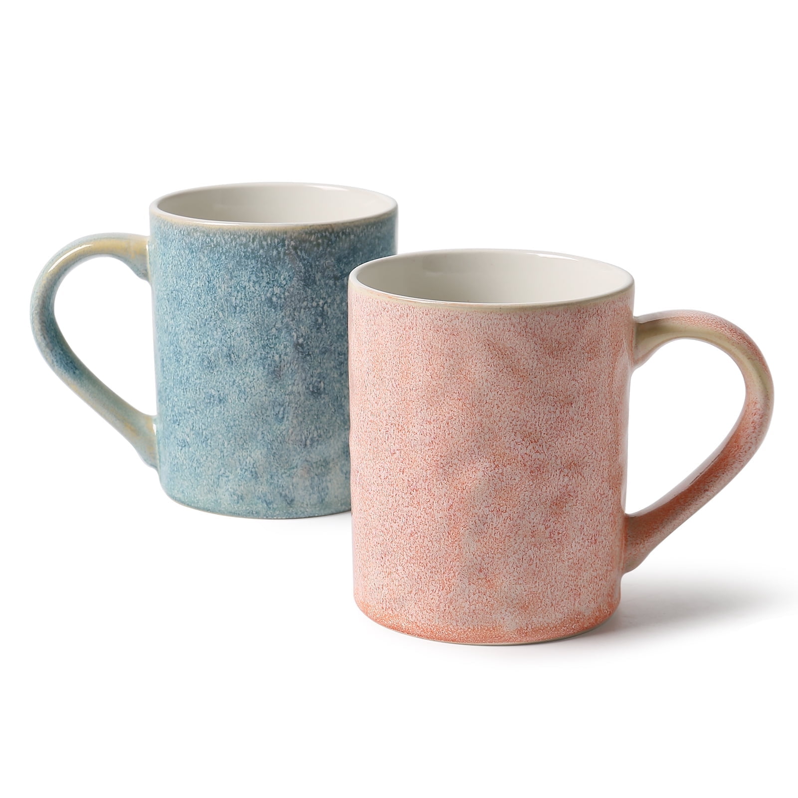 Coffee Mugs Set of 2, Large Ceramic Coffee Mugs，Modern Coffee Mugs Set ...