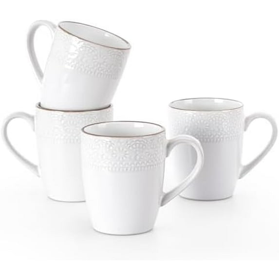 Coffee Mugs Sets for 4, 12 oz Mug Set, Coffee Cups with Handle for ...
