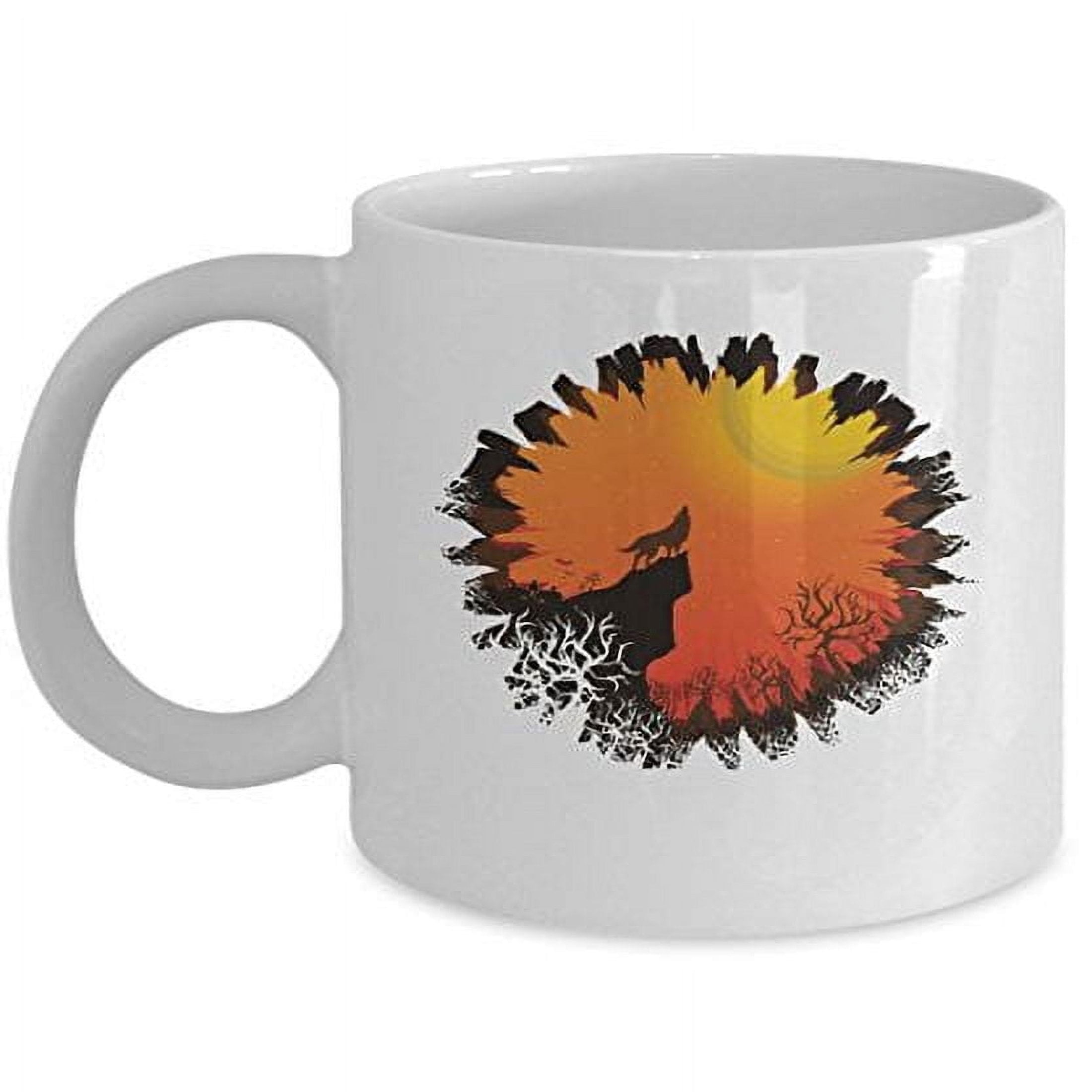 Wolf 11 oz Coffee Mug - Teen Wolf White Ceramic Gift - Walmart.com