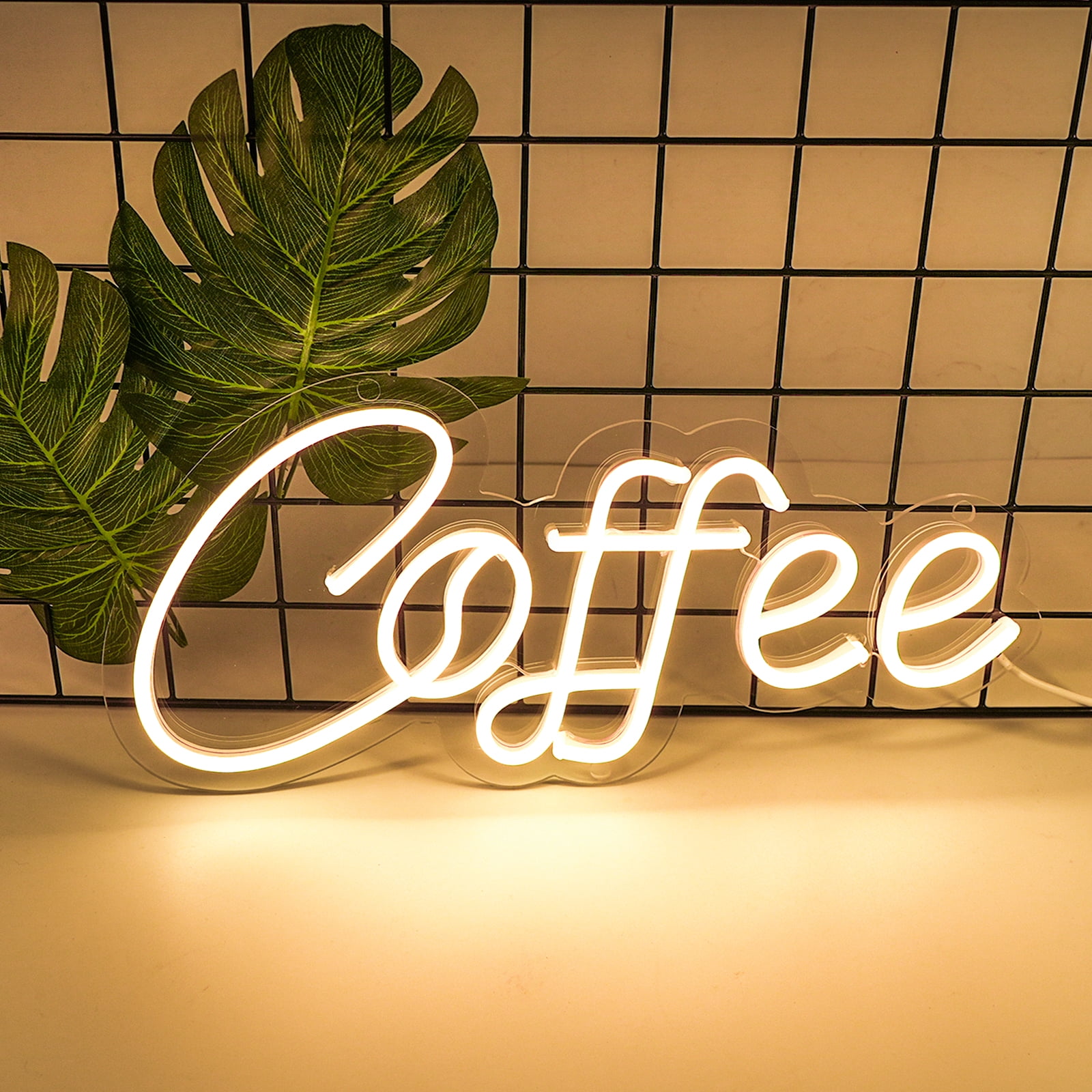 Coffee Neon Sign Coffee LED Neon Light Signs 15×6.8 Inch for Coffee Bar ...