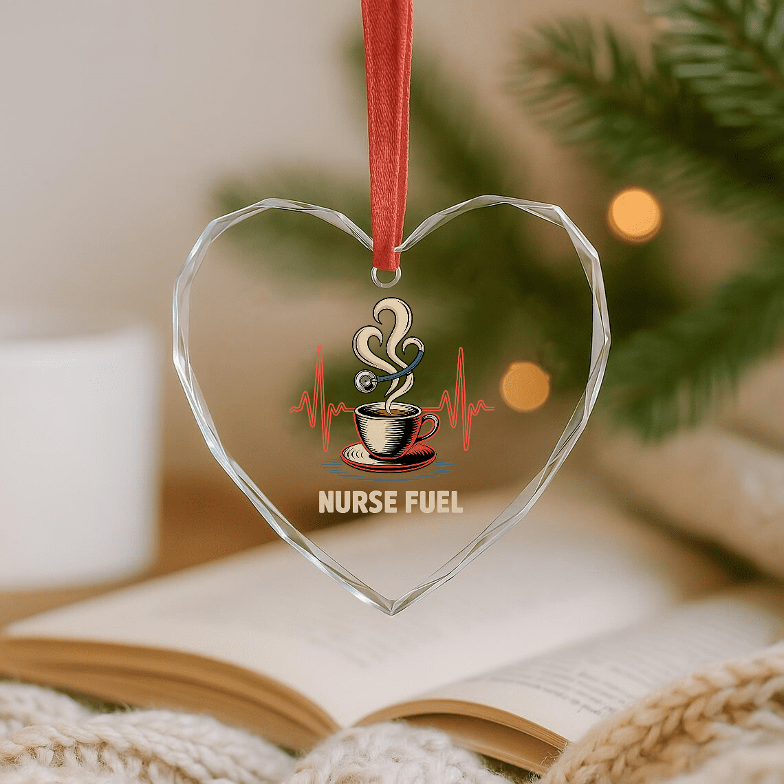 Coffee Nurse Ekg Nurses Energy Caffeine Lovers Ornament Home Decoration ...