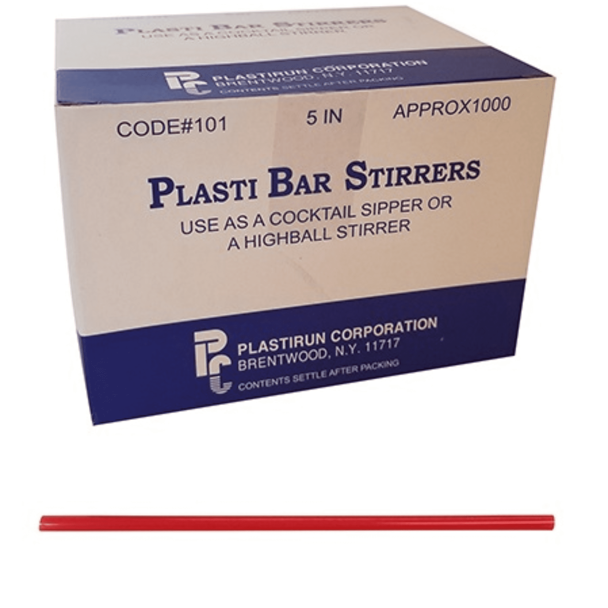 Coffee Plastic Unbreakable Stirrers 5" Red 1000 Count (1 BOX) - Walmart.com