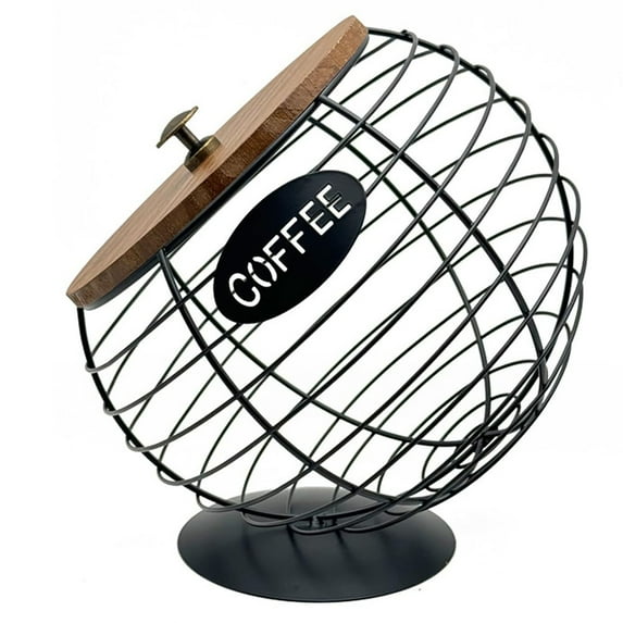Coffee Pod Basket Holder Hollow Design Metal Coffee Pod Container with ...