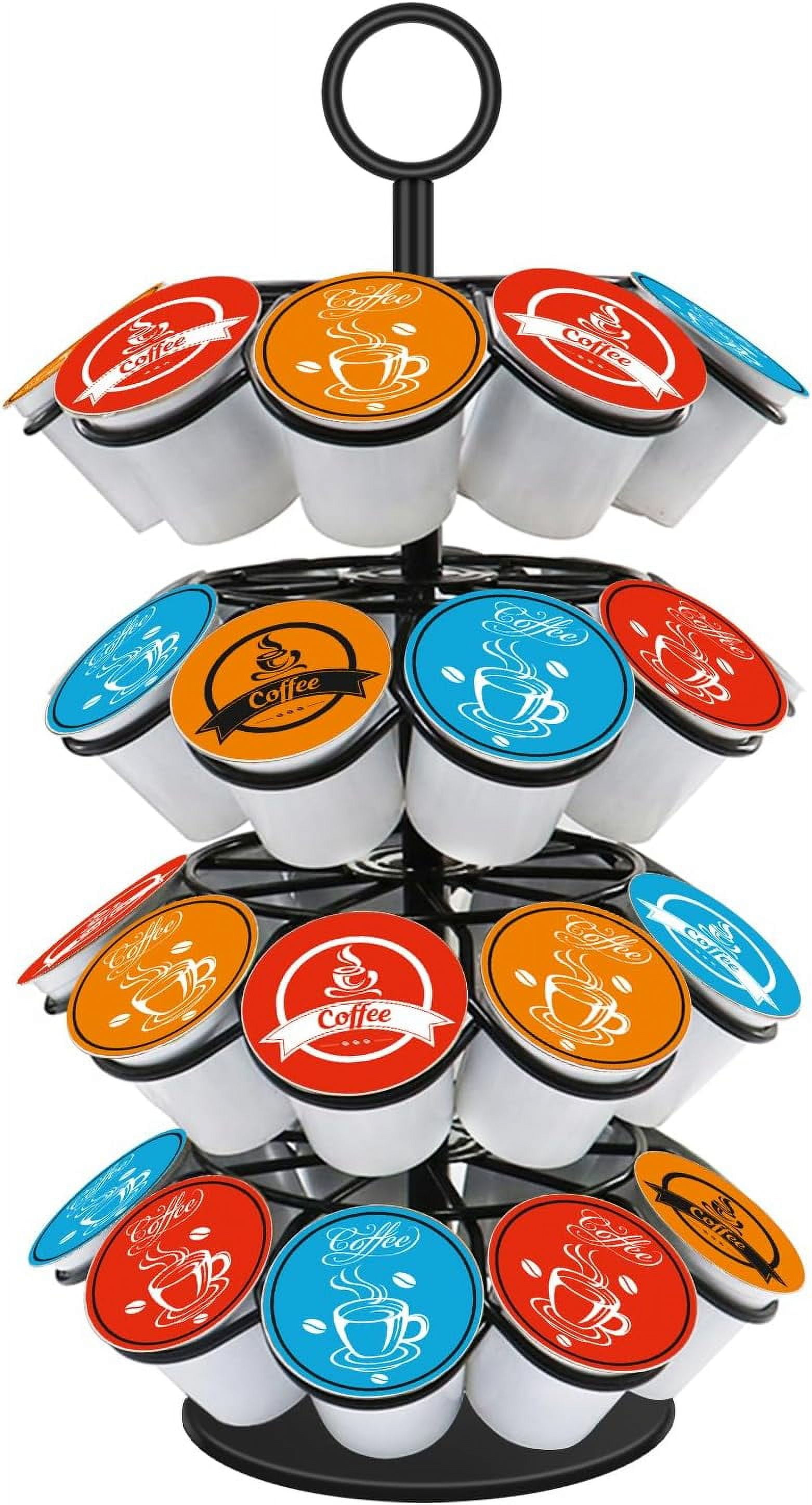 Coffee Pod Carousel Holder,Compatible with K-Cups Organizer Compatible ...