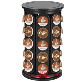Keurig Storage Carousel, Holds up to 49 K-Cup Pods, Wood and Wire ...