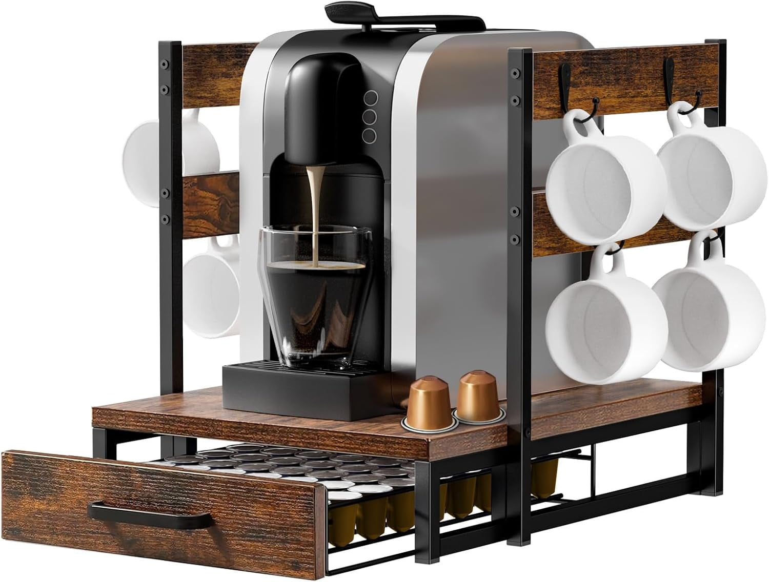 Coffee Pod Drawer Compatible with Nespresso Original Line, 63 Pods ...