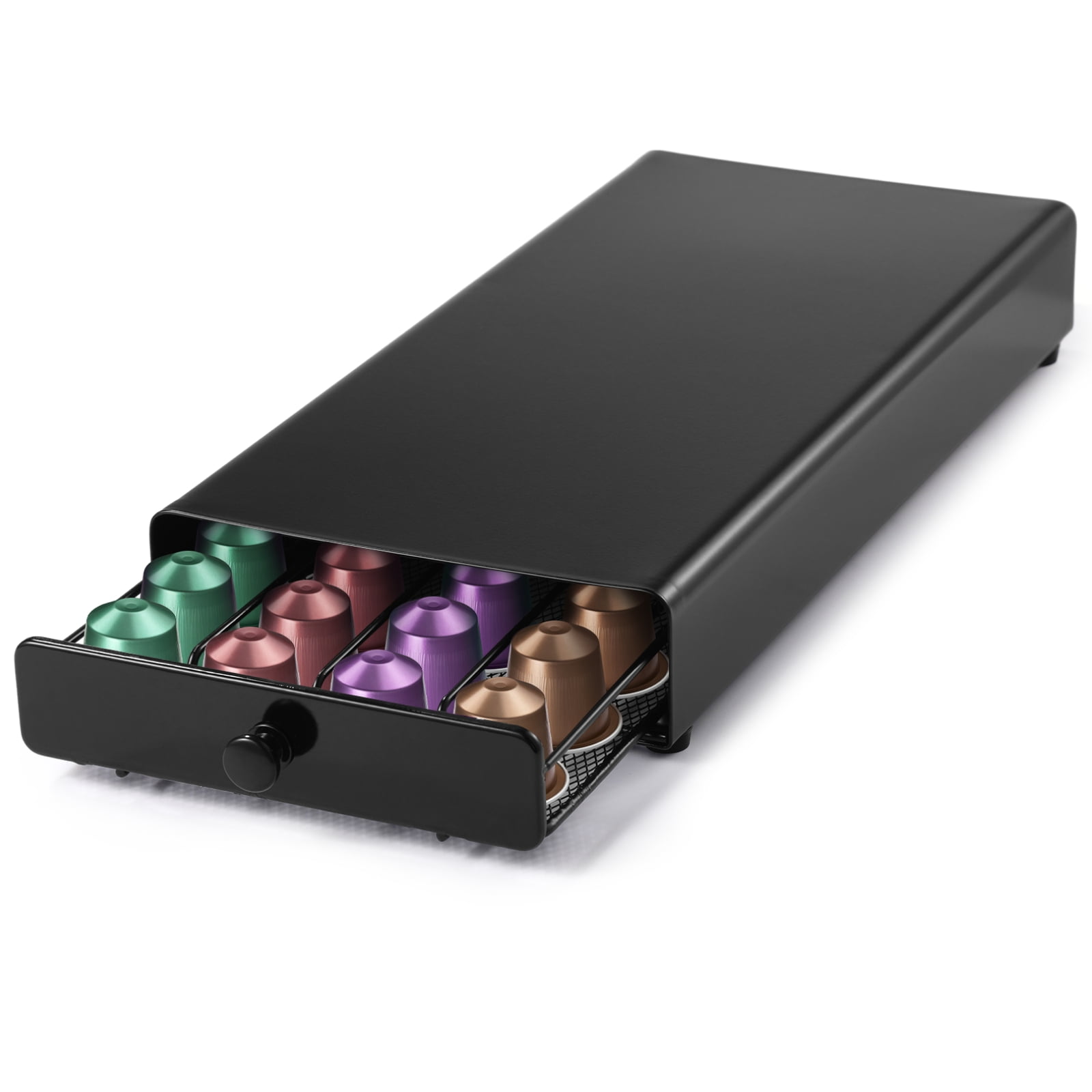 Coffee Pod Drawer Holder, Compatible with Nespresso Capsules, Metal ...