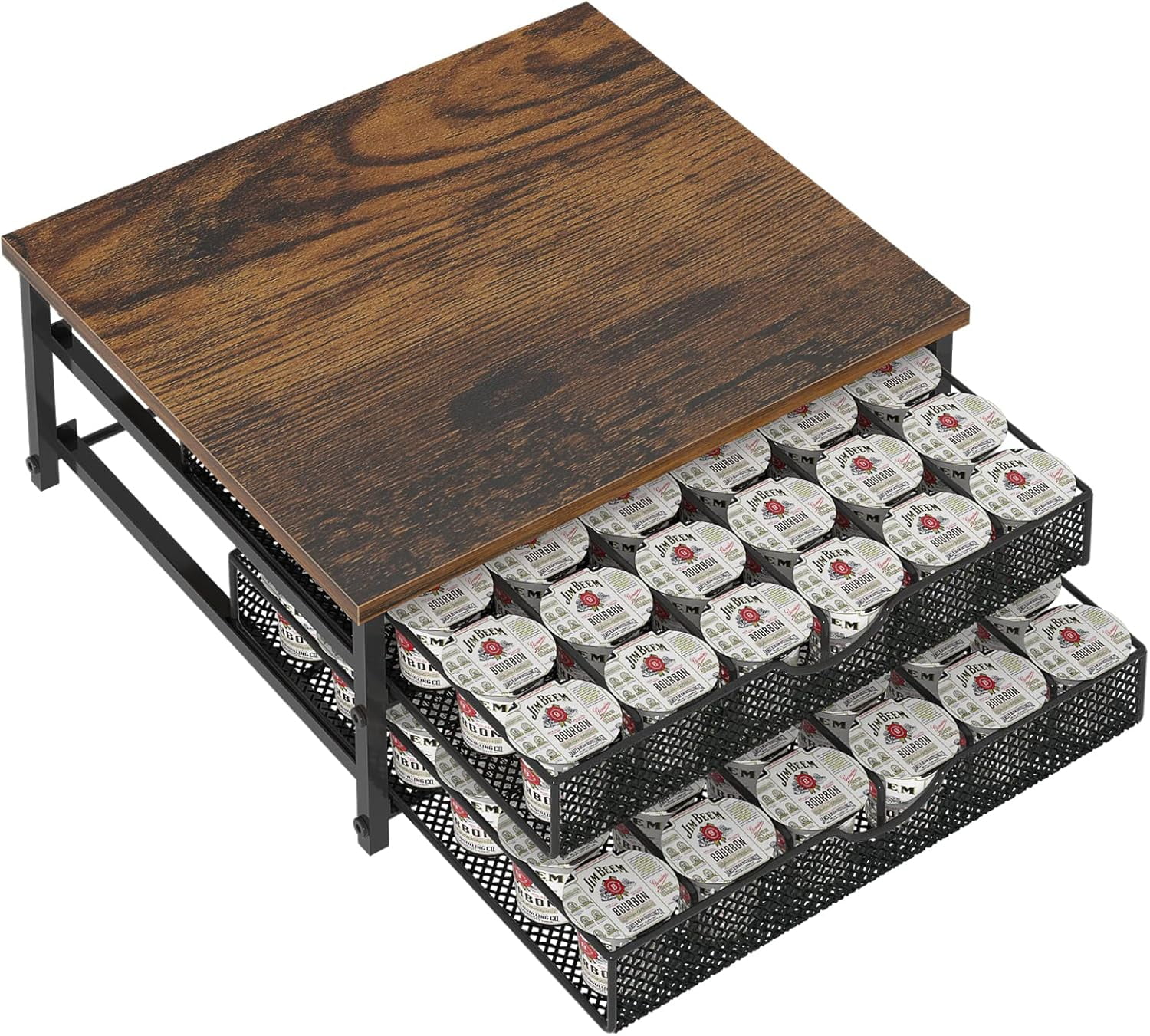 Coffee Pod Holder For Counter, Coffee Pod Drawer for K Cup Storage ...