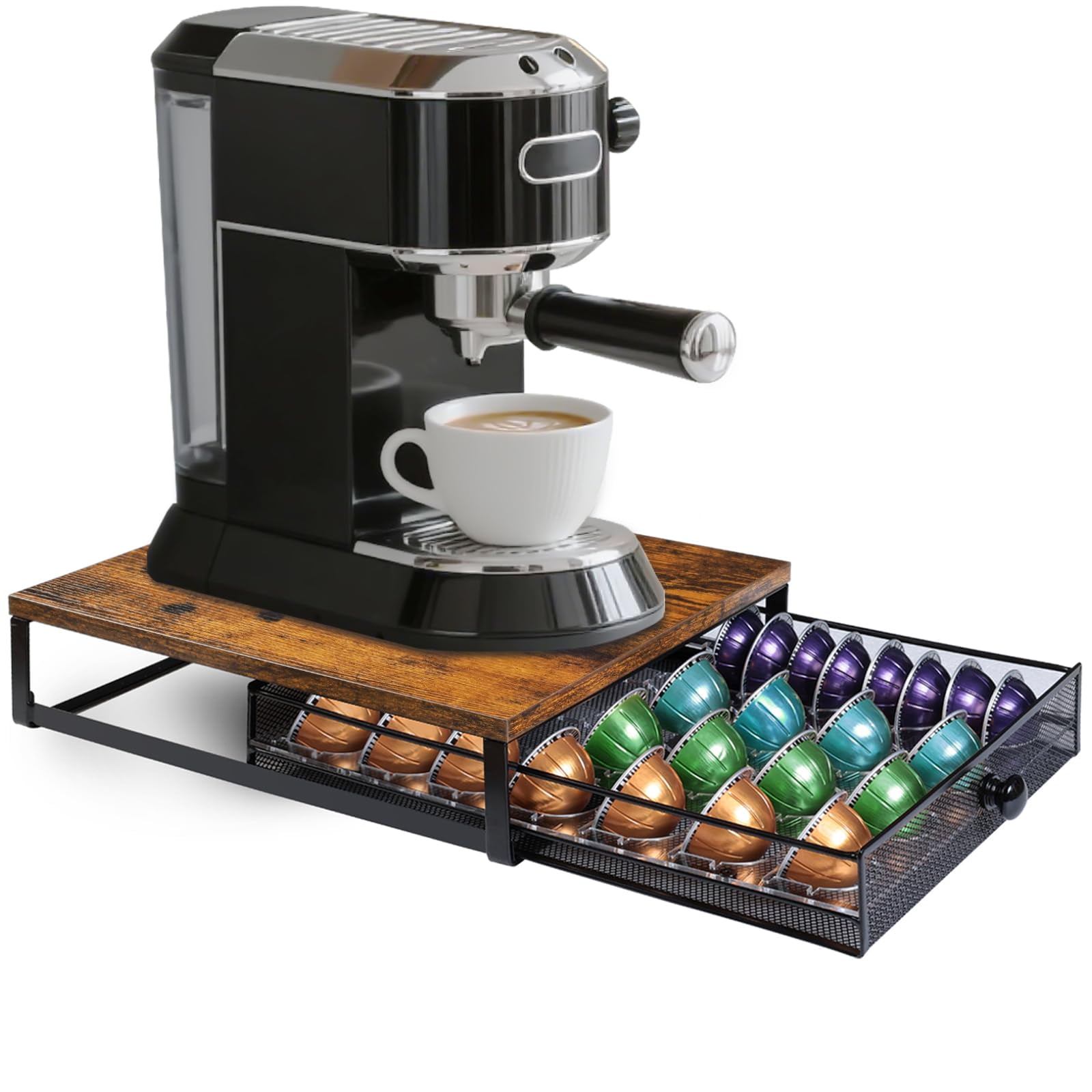 Coffee Pod Holder Drawer Organizer Vertuo Capsules Storage Organizer ...