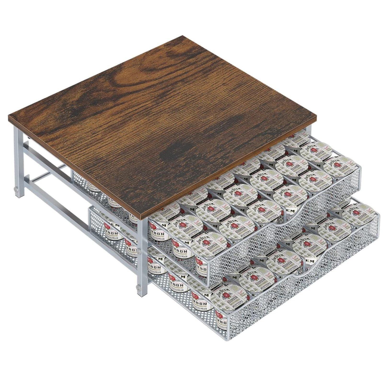 Coffee Pod Holder For Counter, Coffee Pod Drawer for K Cup Storage ...