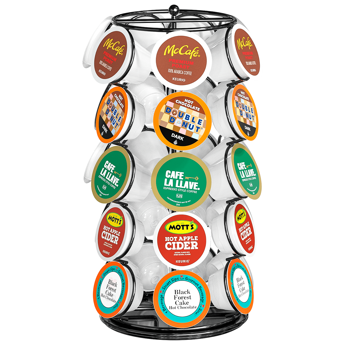 K-Cup Rack Stand, Coffee Pod Holder, Carousel Storage Compatible with ...