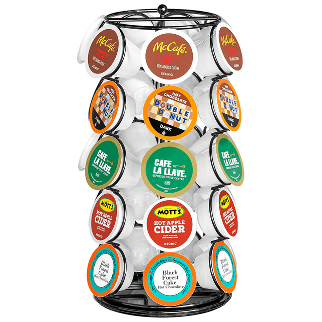 Coffee Pod Holder, K Cups Holder, K Cup Carousel Storage Compatible ...