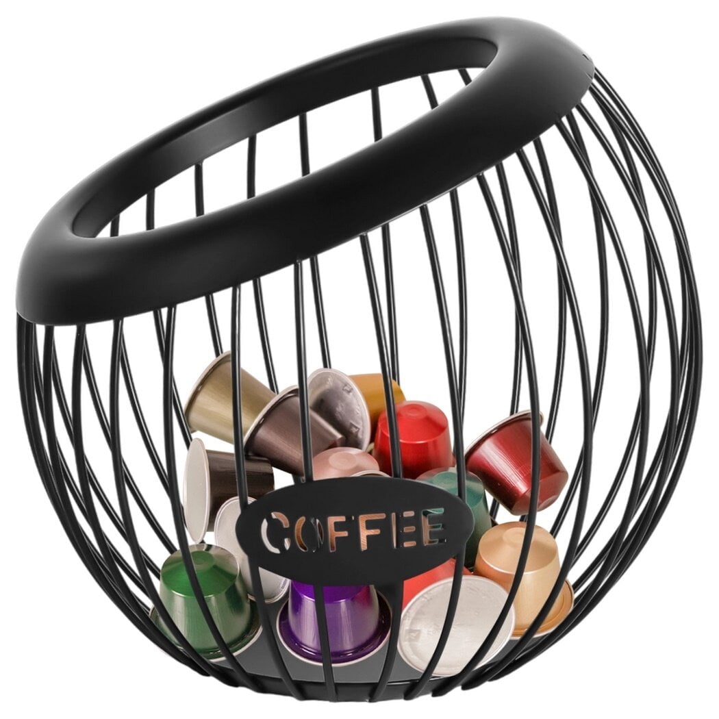 Coffee Pod Holder, Large Capacity K Cup Organizer, Metal Wire Espresso ...