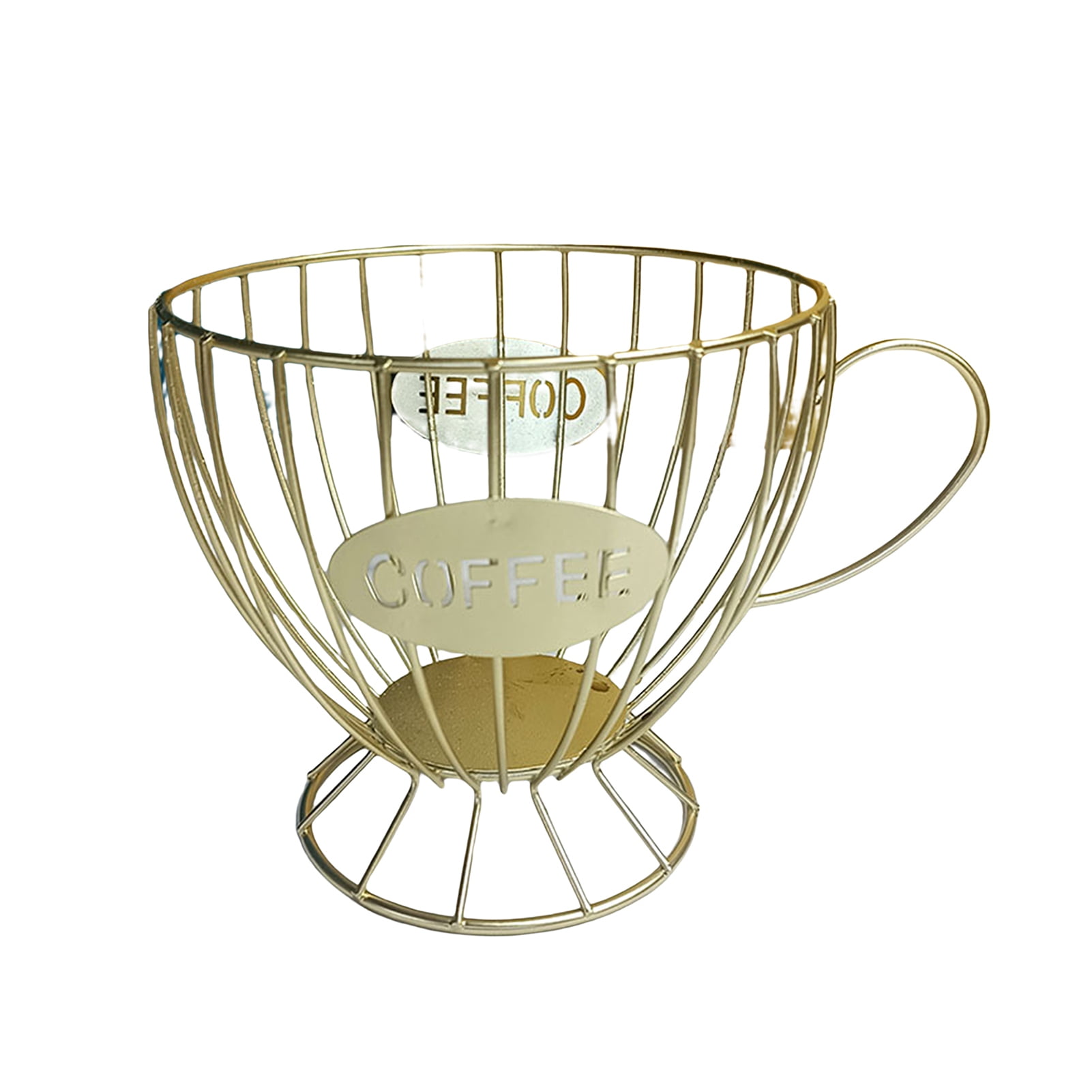 Coffee Pod Holder Minimalist Large Capacity Iron Ergonomic Handle K Cup ...