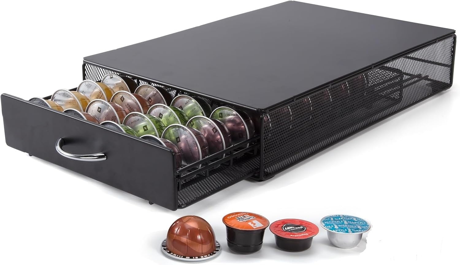 Coffee Capsule Holder Storage Drawer Compatible For Nespresso Vertuo ...