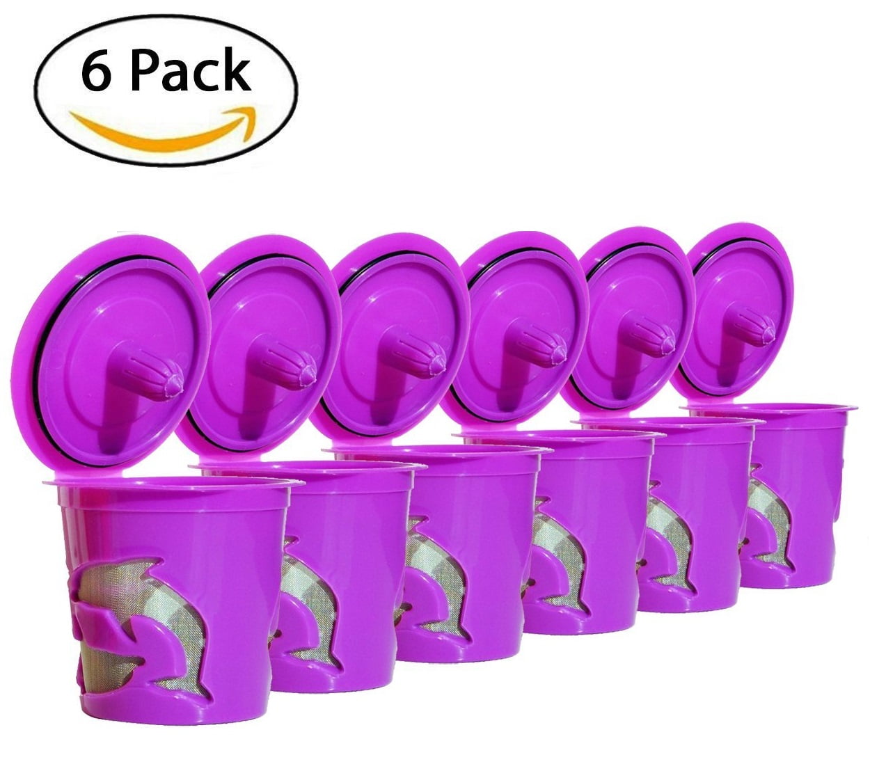 Refillable Coffee Pods for Keurig Brewers - Reusable K Cup Filter, 6 ...