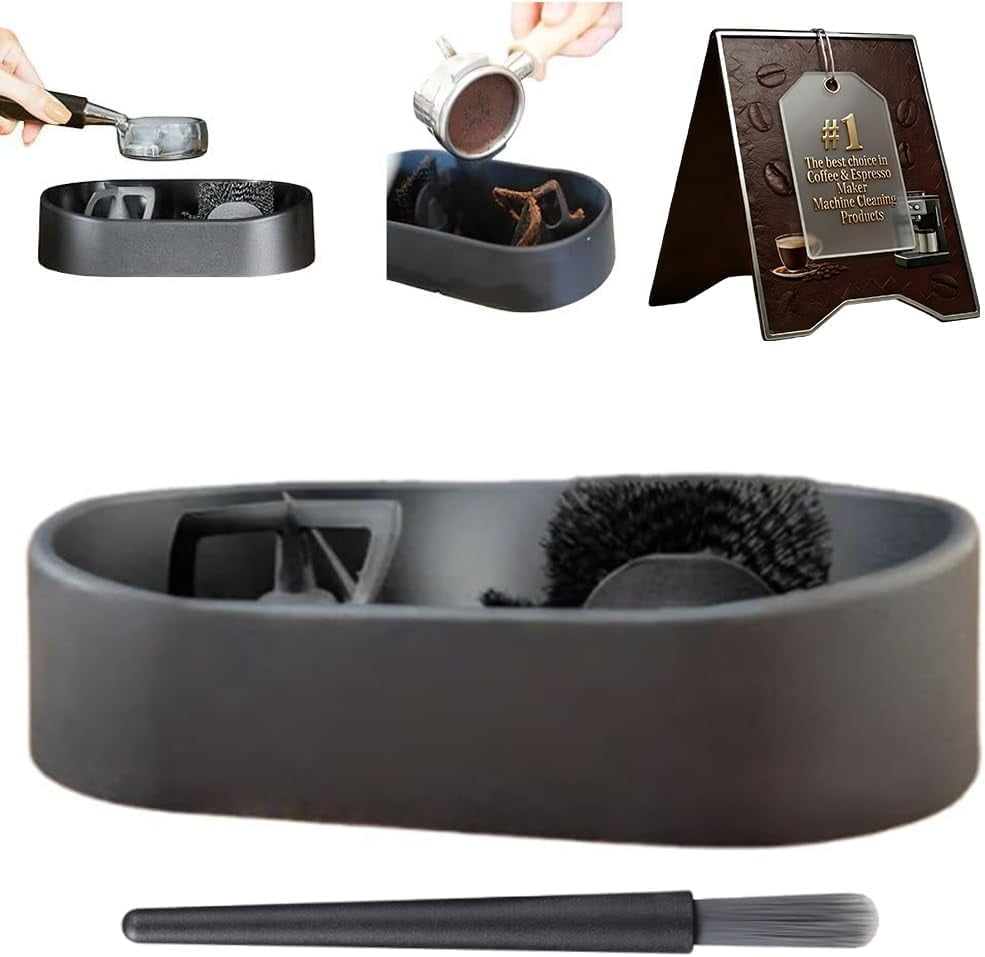 Coffee Portafilter Cleaning Kit, Electric Automatic Knock Box Cleaner ...