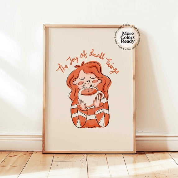 Coffee Positive Affirmations Poster The Joy Of Small Things Room Wall ...