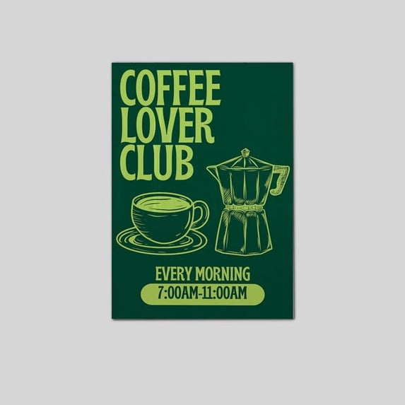 Coffee Poster, Coffee lover club print, Coffee Print, Coffee Bar Decor ...