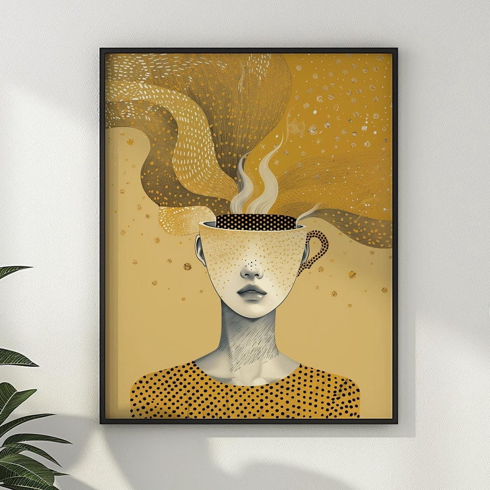 Coffee Poster Print Espresso Whimsical Modern Coffee Station Wall Art ...