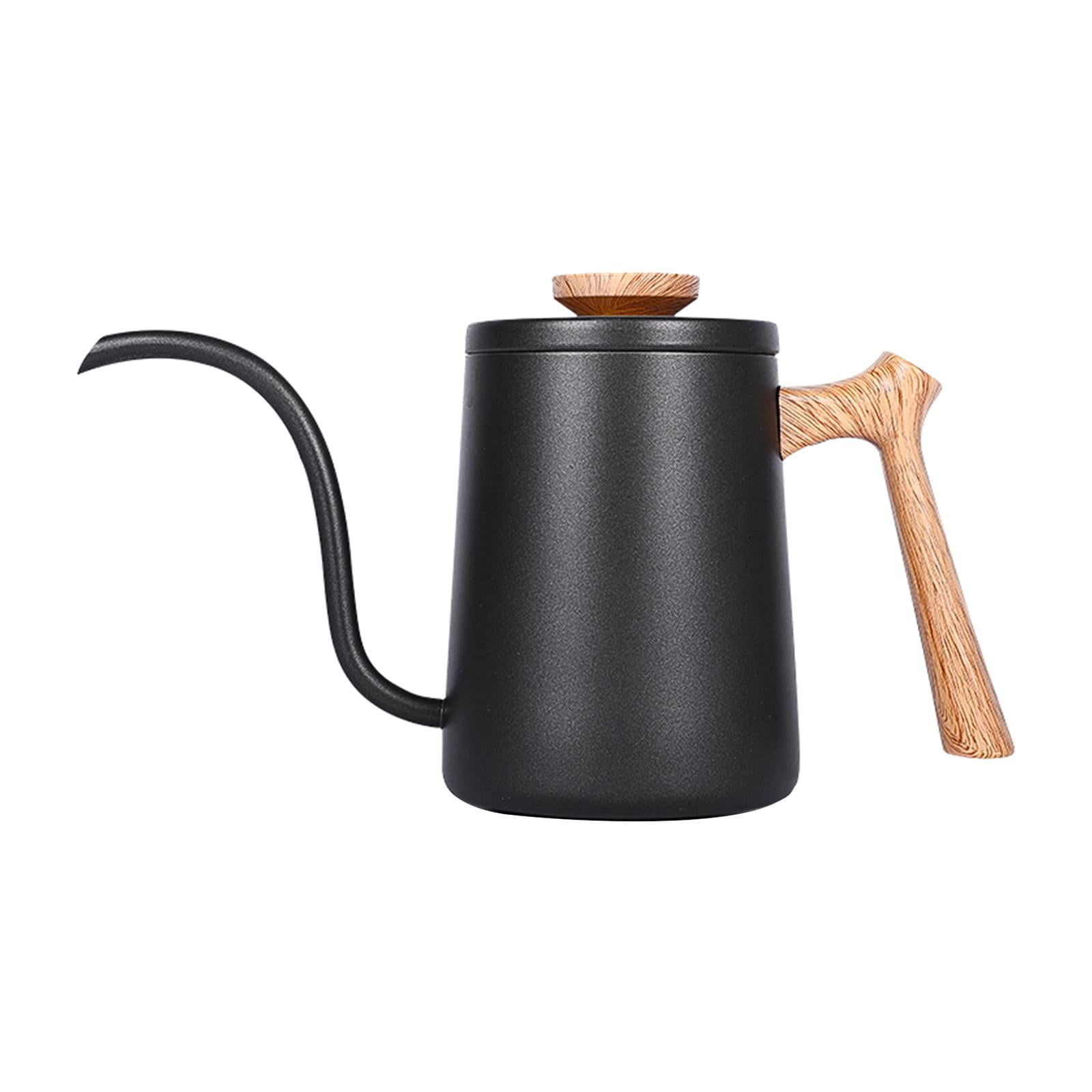 Coffee Pot Espresso Kettle Wood Handle Narrow Coffee Teapot - Walmart.com