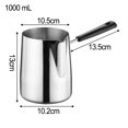 Coffee Pot, Stainless Steel Milk Warmer,Chocolate and Butter Melting ...