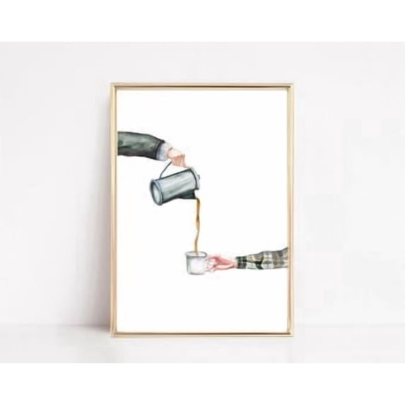 Coffee Pour Bar Wall Art Decor Poster Poster, Poster Home Decor, Poster ...