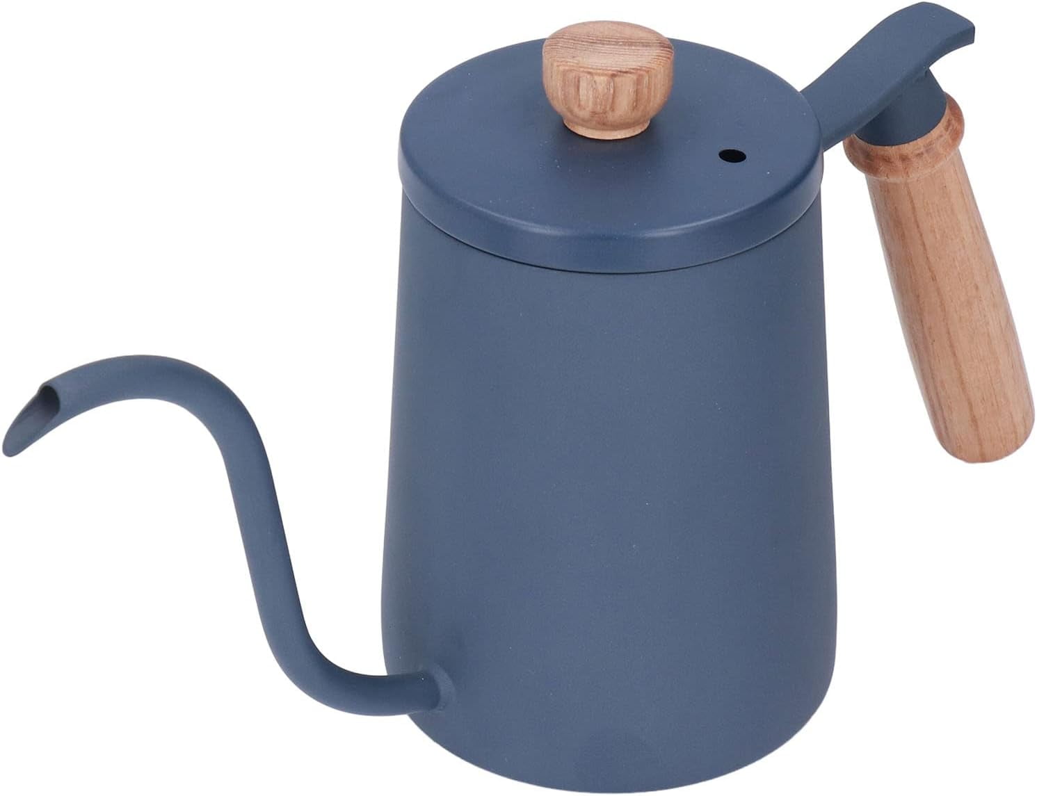 Coffee Pour Over Kettle With Wooden Handle, 600Ml Gooseneck Vent Hole ...