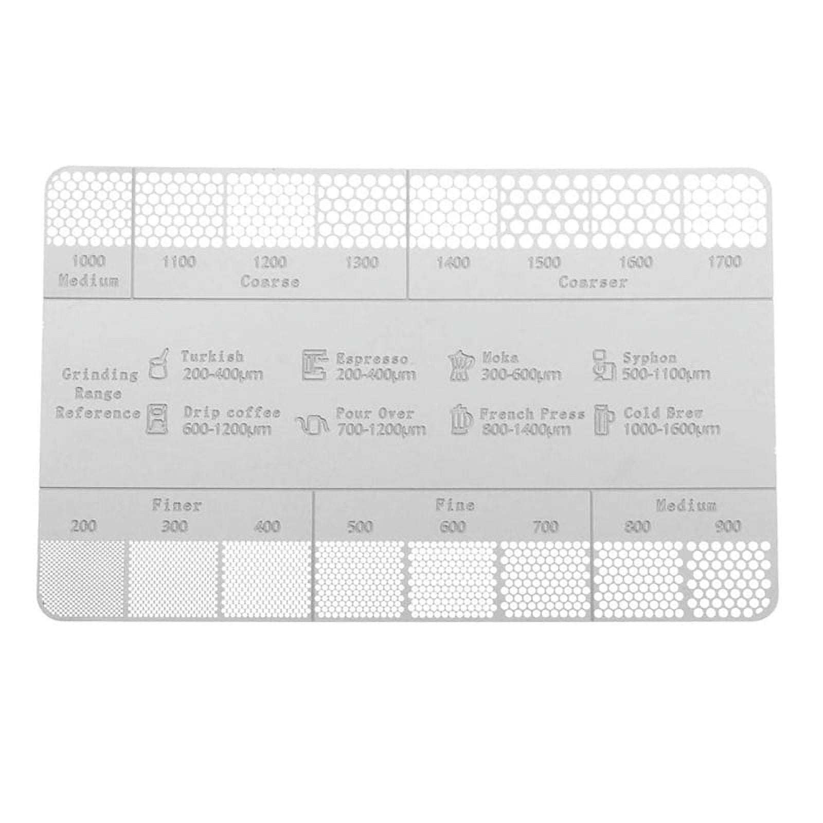 Coffee Powder Grinding Thickness Reference Comparison Card Grinder ...