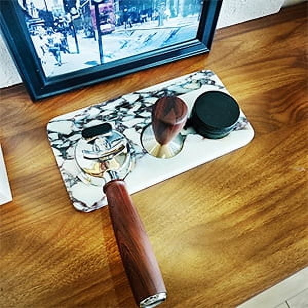 Coffee Press Pad Natural Marble Holder Espresso Coffee Machine Handle ...