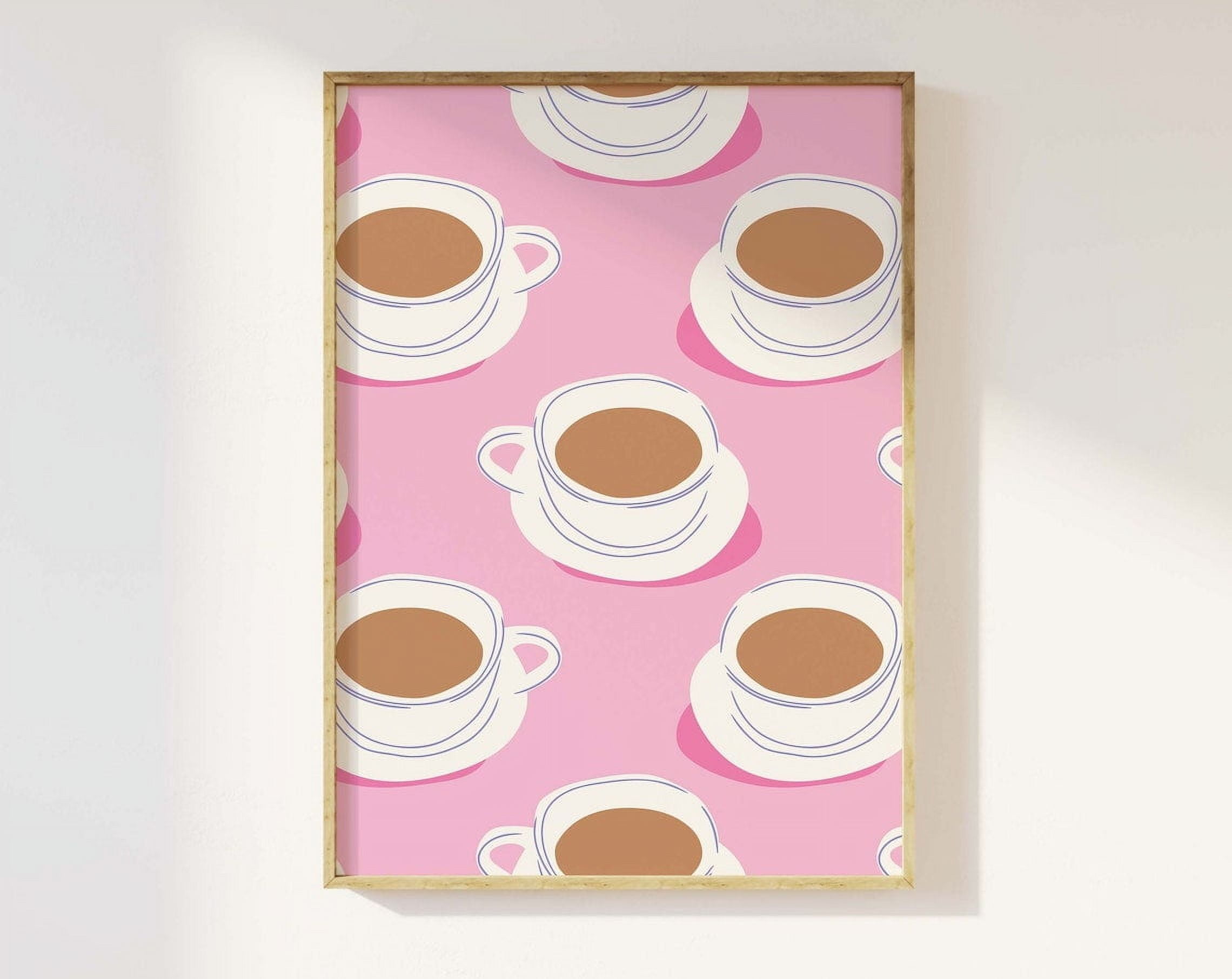 Coffee Print Art Cute Coffee Bar Decor Trendy Kitchen Poster Espresso ...