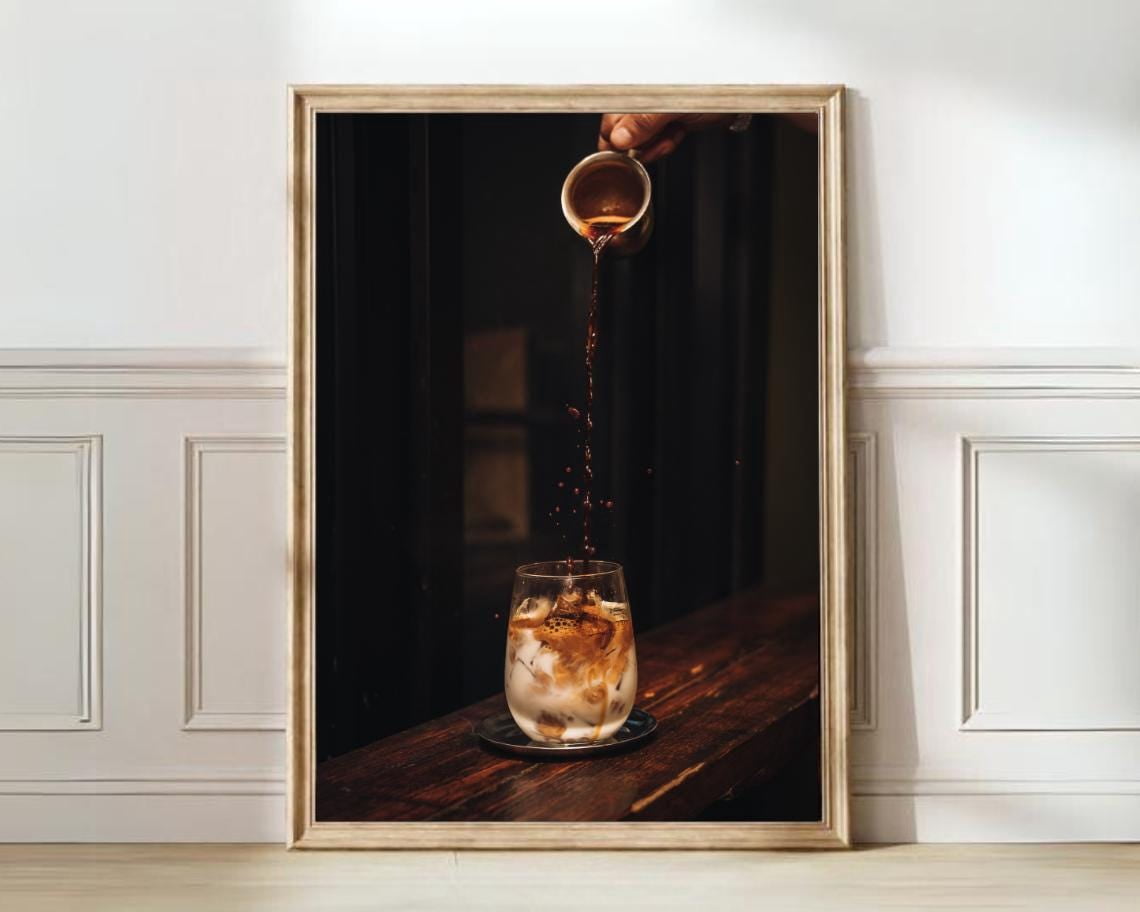 Coffee Print Iced Coffee Print Coffee Bar Print Coffee Bar Wall Art ...