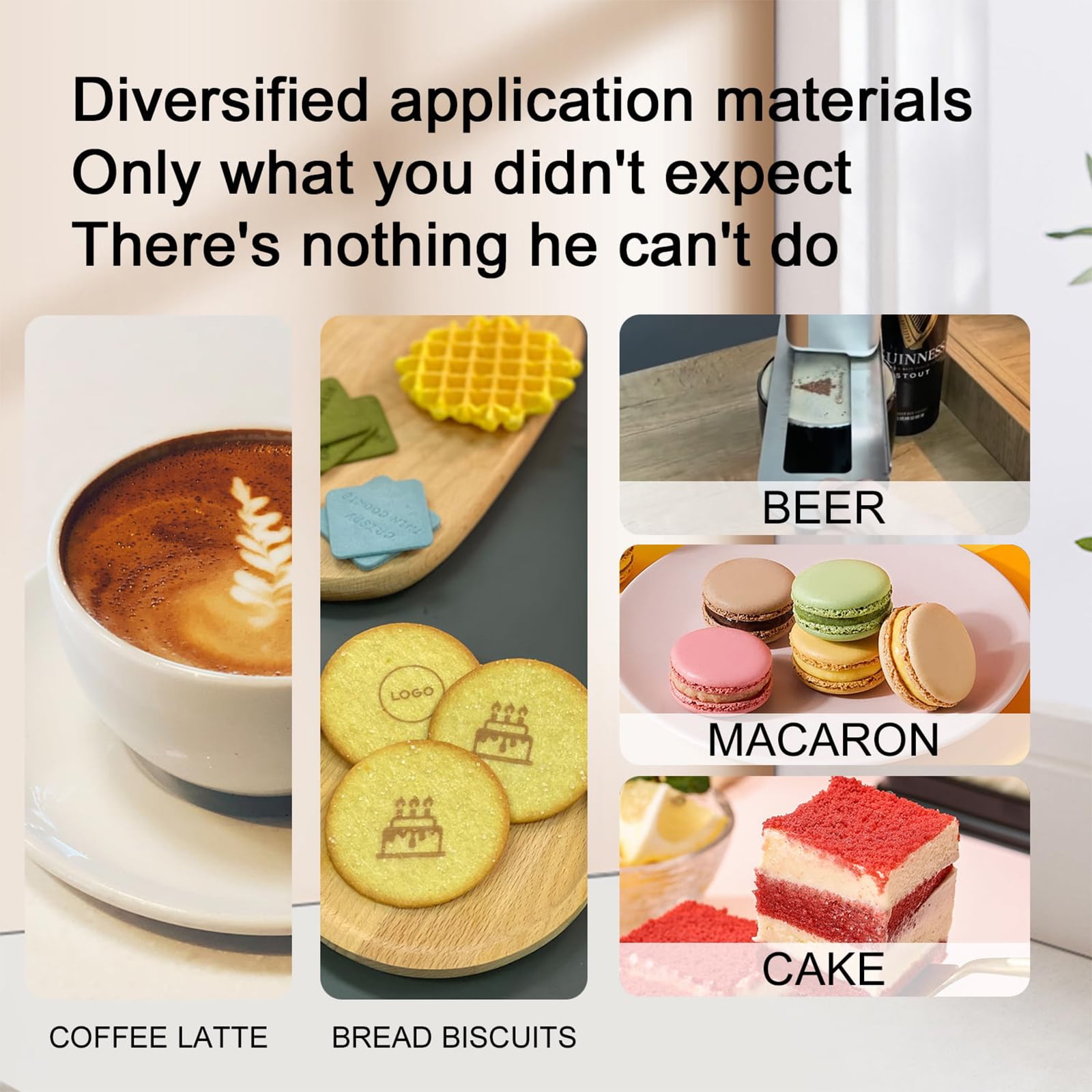 Coffee Printer,Coffee Printer Portable Art With Wifi App Edible And App ...