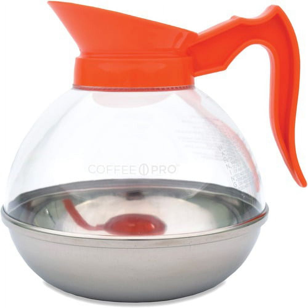 Coffee Pro Unbreakable 12-cup Decanter - Clear - Stainless Steel ...
