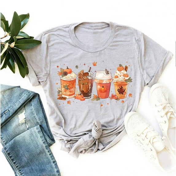 Coffee Pumpkin Spice Junkie Latte Shirt, Coffee Fall Shirt, Coffee ...