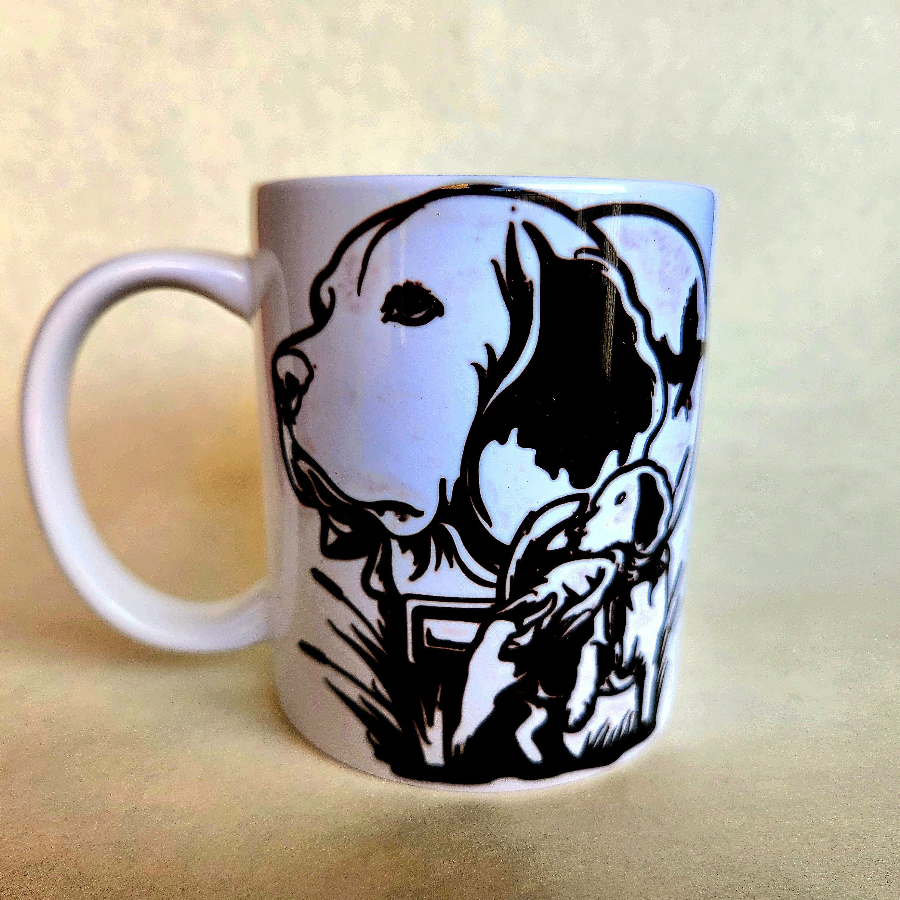 Coffee Quips 12 oz Black Ceramic Mugs - Duck Hunting - Walmart.com