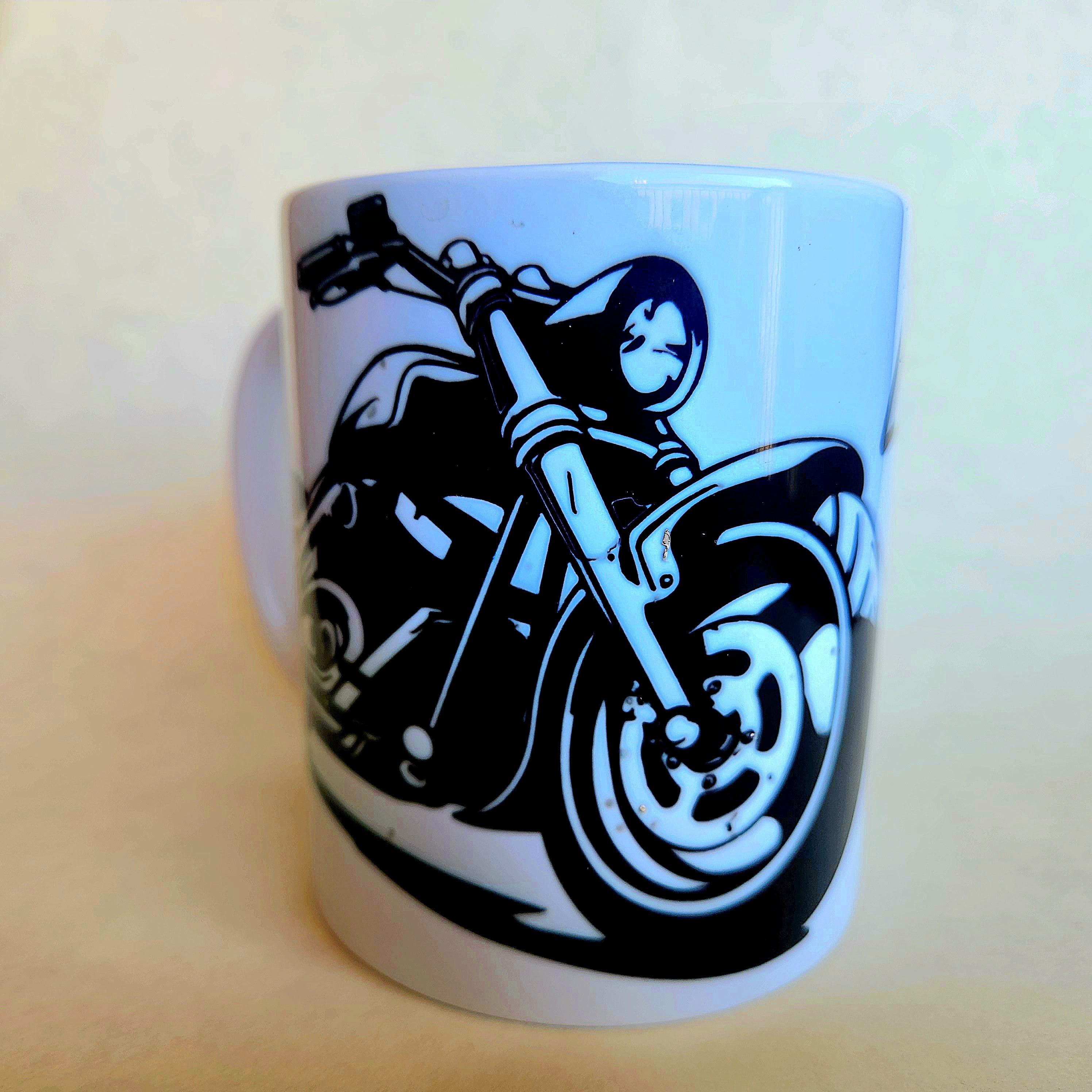 Coffee Quips 12 oz Mugs - Lets Ride Motorcycle Riding Ceramic Mug ...