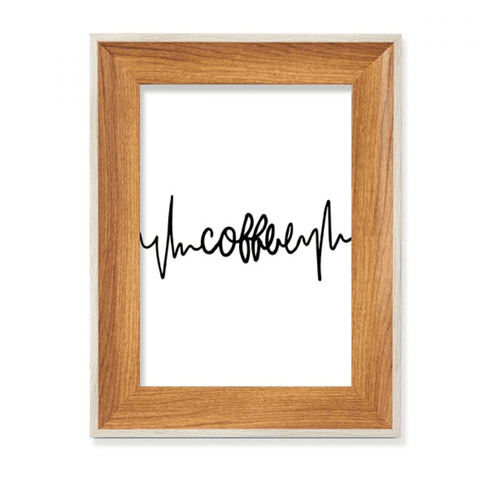 Coffee Quote Desktop Wooden Photo Frame Display Picture Art Painting ...