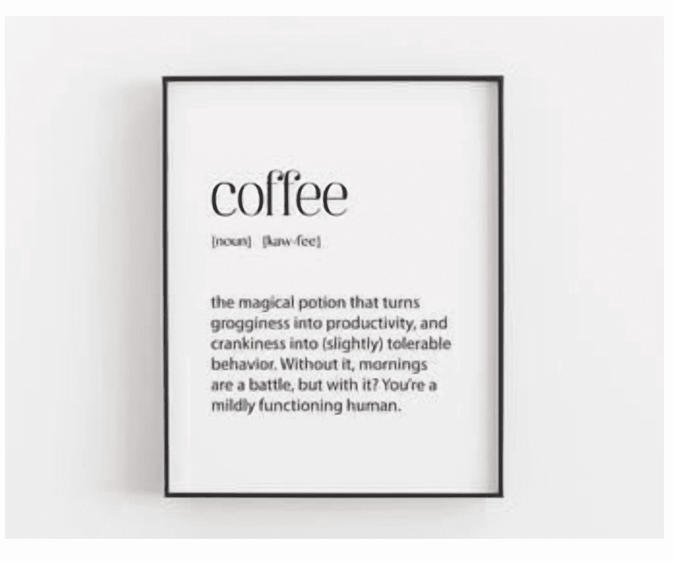 Coffee Quote Motivational Wall Art For Coffee Lovers Igift For Baristas ...