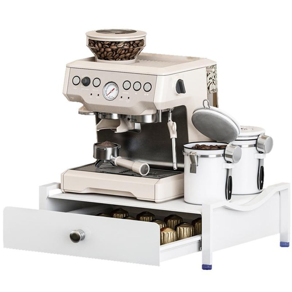 Coffee Racks Coffee Machine Rack with Sliding Drawer Capsule Coffee ...