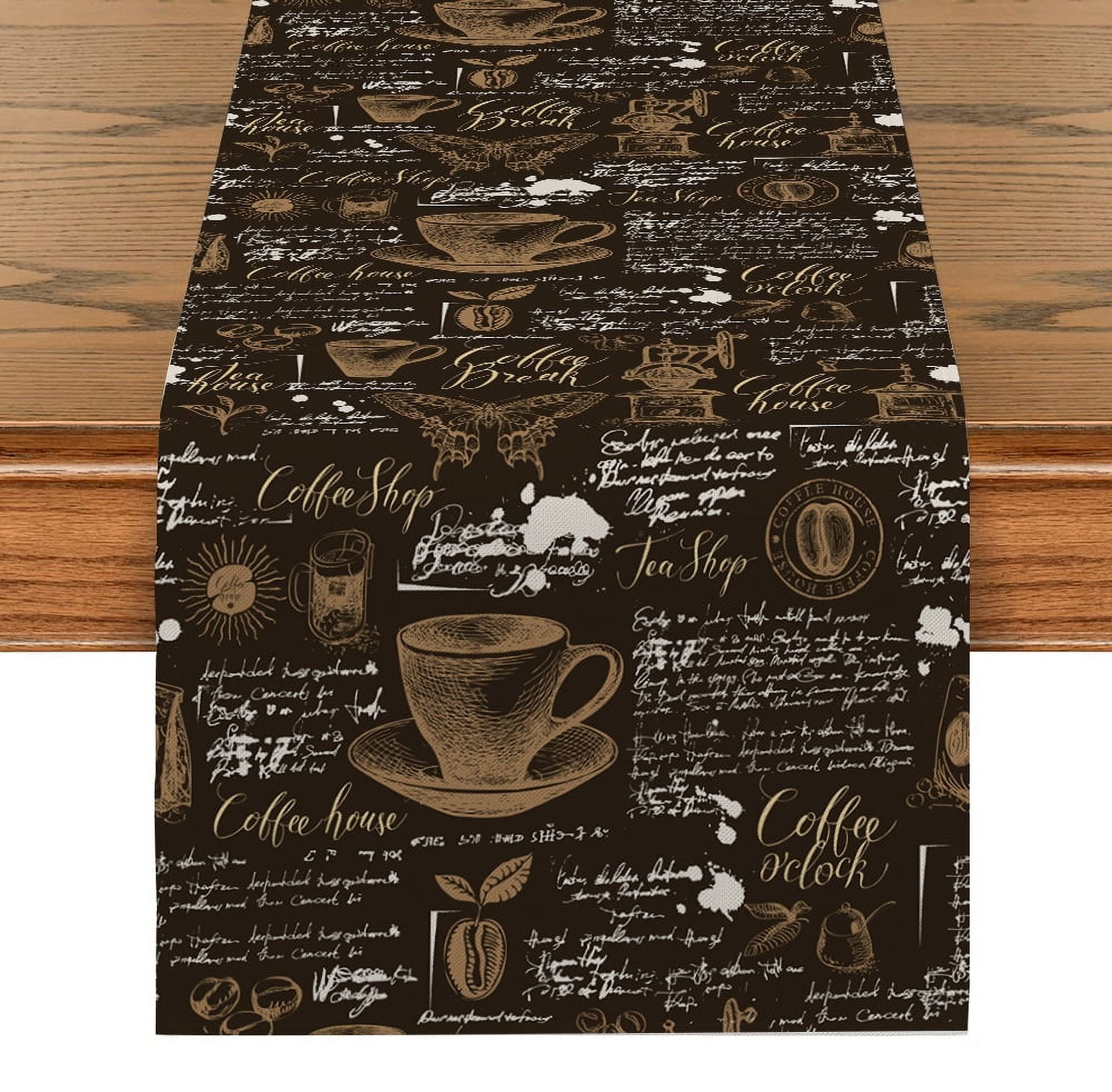 Coffee Retro Table Runners Dresser Table r Farmhouse Dining Table ...