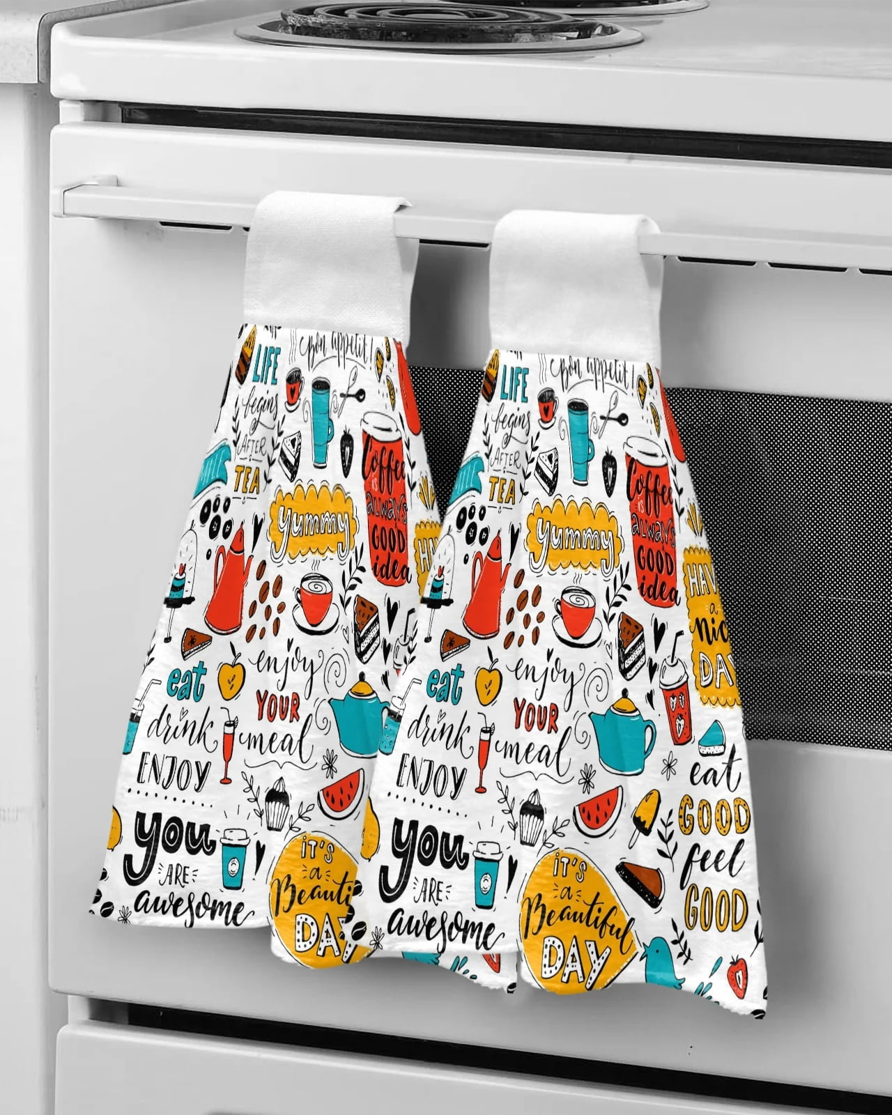 Coffee Retro Wood Grain Plaid Hand Towel Quick Dry Microfiber Towels ...