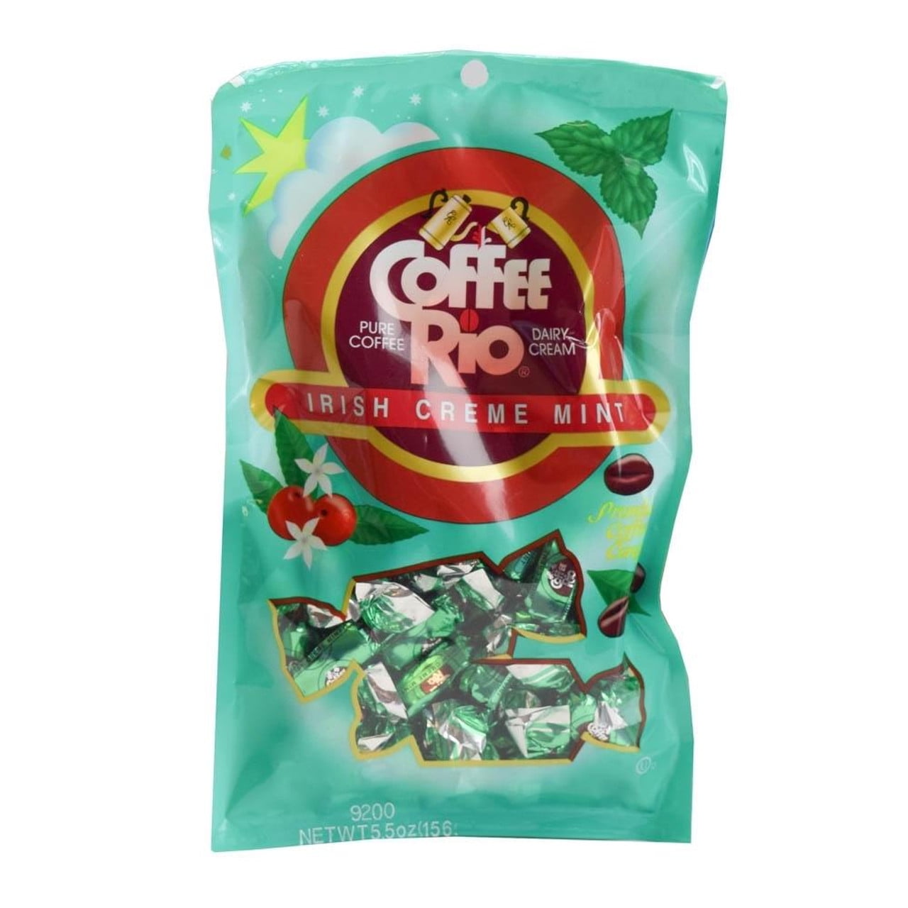 Coffee Rio Coffee Candy, Irish Creme Mint, 5.5 Ounce Bag - Walmart.com