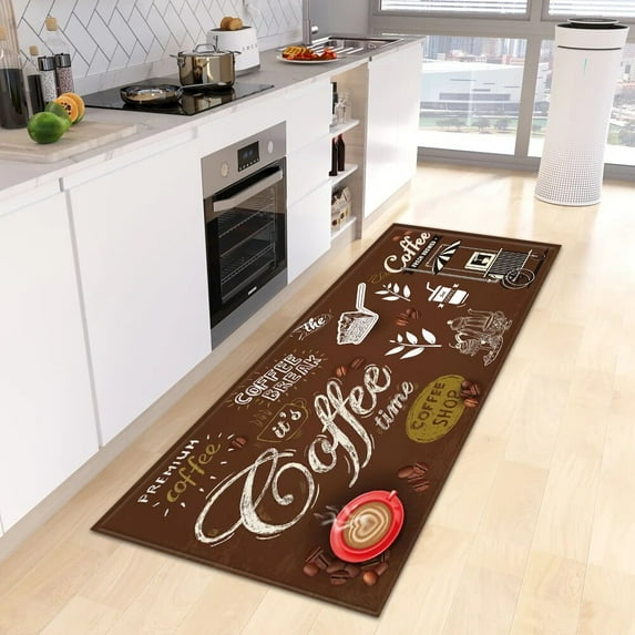 Coffee Room Decorative Floor Mats Living Kitchen Non-slip Entrance Door ...