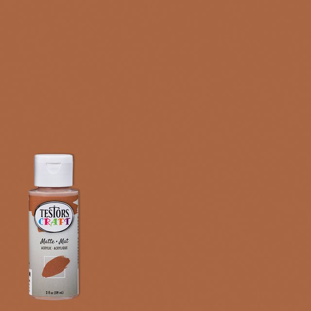 Coffee, Rust-Oleum Testors Craft Matte Acrylic Paint- 297843, 2 oz ...
