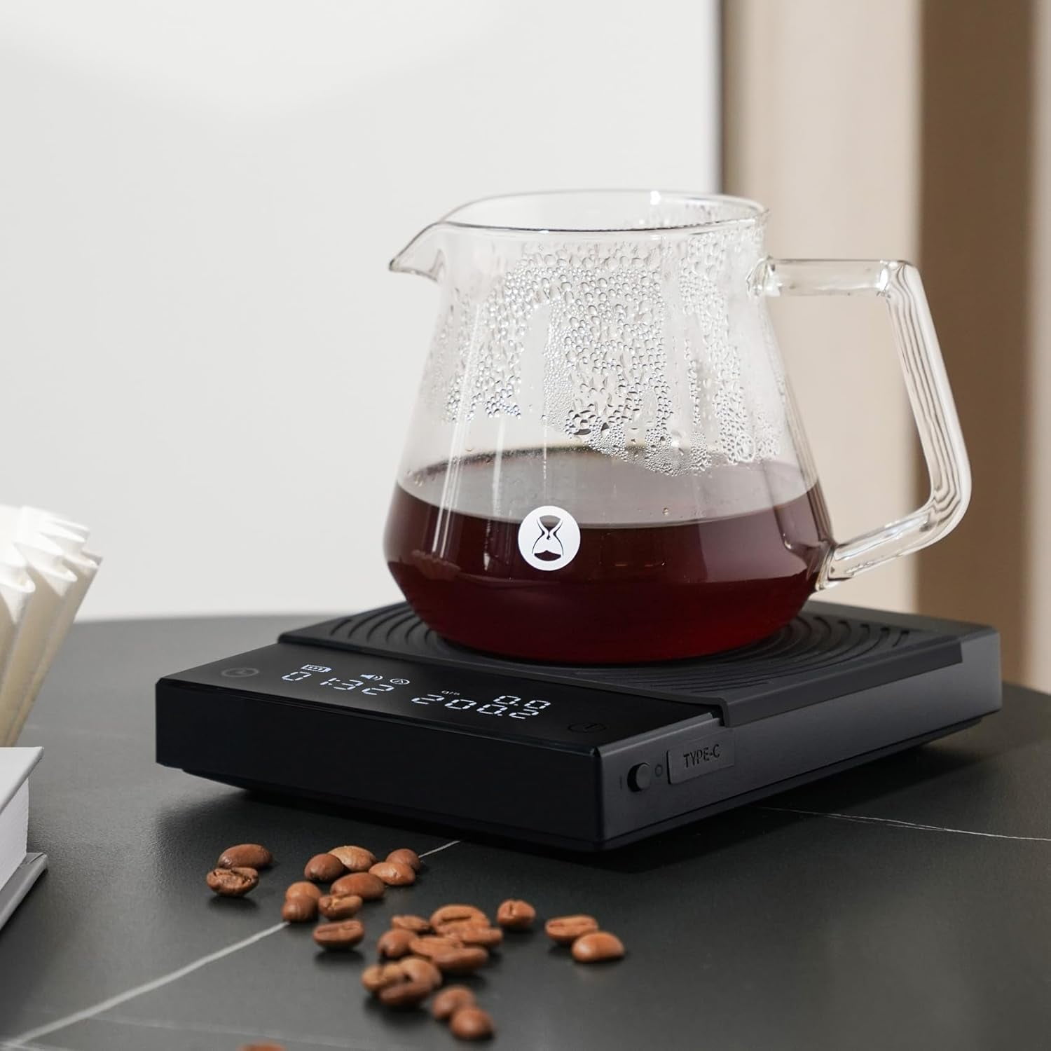 Coffee Scale Basic 2.0 Electronic Espresso Scale with Water Flow Rate ...