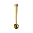 Coffee Scoop with Clip (Coffee Measuring Spoon, Bag Clip Scoop), Gold ...